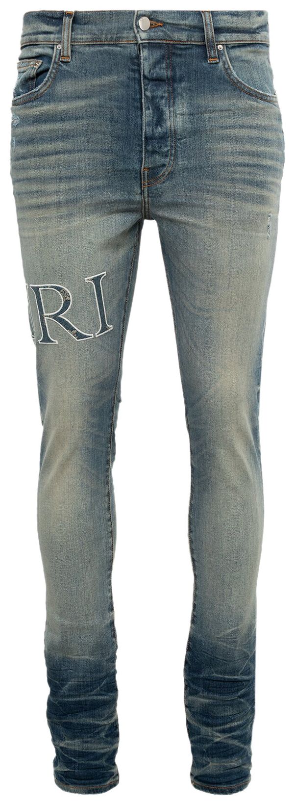 Buy Amiri Core Logo Bandana Jacquard Jean 'Vintage Indigo' - AMDNSY1011 ...