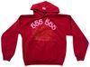 Buy Sp5der Number 555 Hoodie 'Red' - 2406 1FW210106N5H RED | GOAT