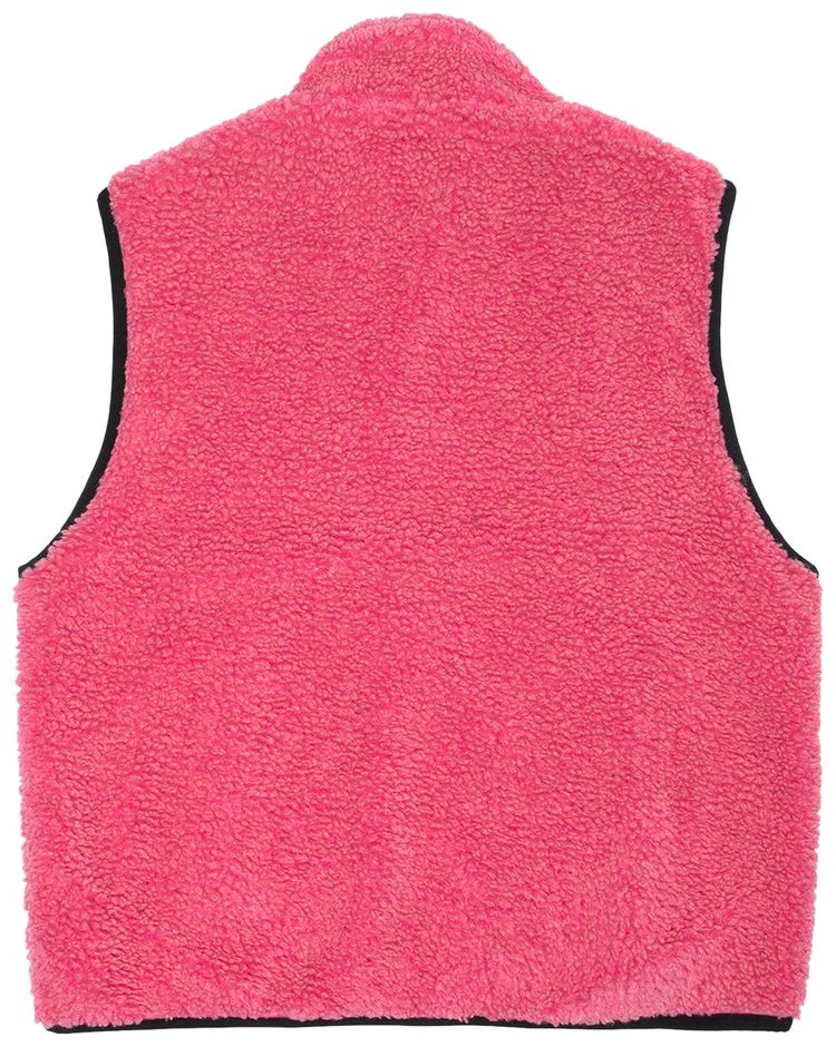 Buy Stussy Sherpa Reversible Vest 'Pink' - 118528 PINK | GOAT