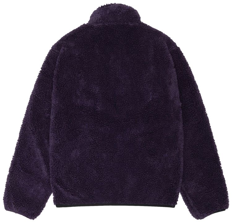 Buy Stussy Sherpa Reversible Jacket Purple 118529 Purp Goat