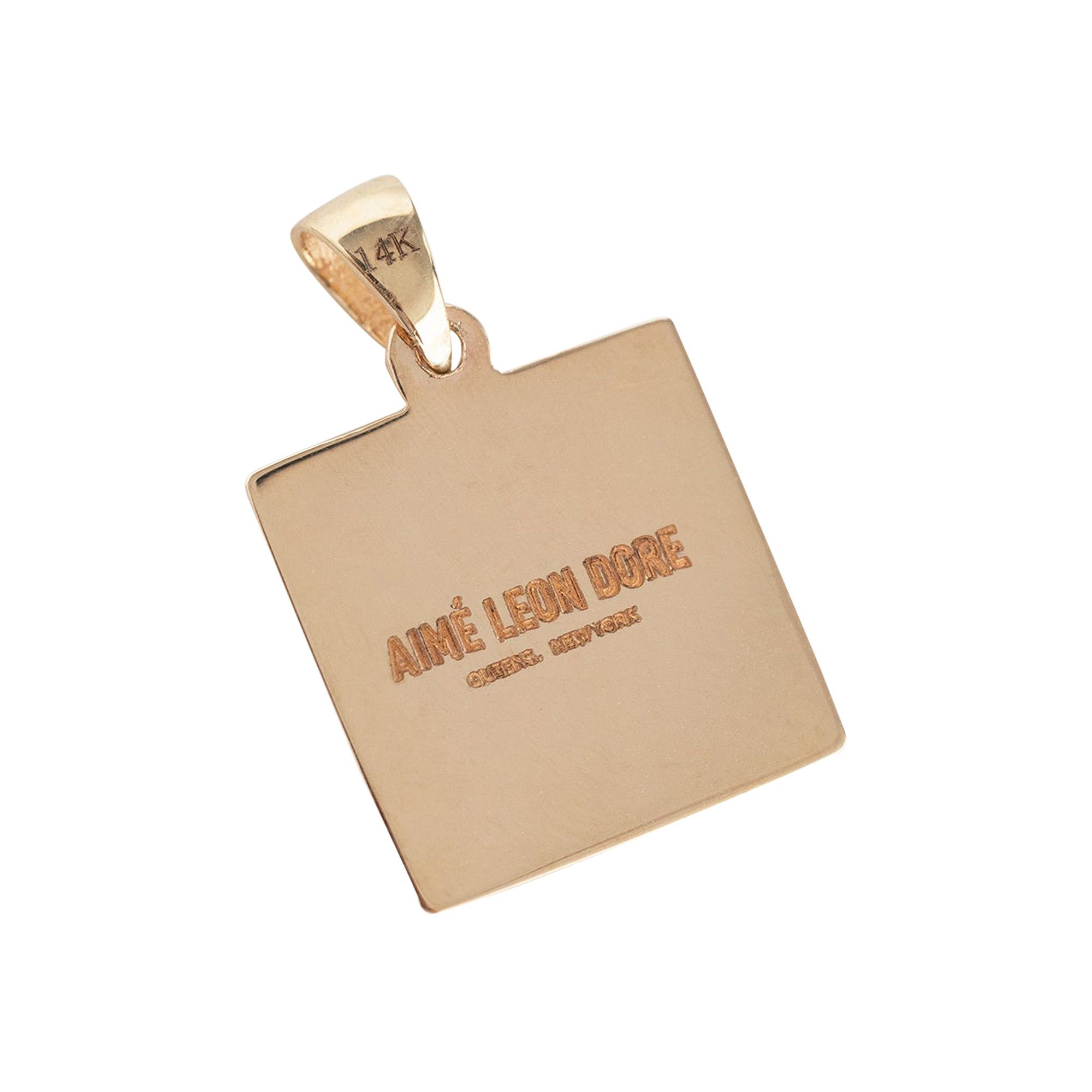 Buy Aimé Leon Dore Floral Crest Pendant 'Gold' - FW23AT070 Buy Aimé Leon Dore Floral Crest Pendant 'Gold' - FW23AT070