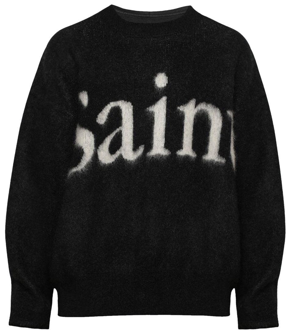 Buy Saint Michael Long-Sleeve Logo Sweaters 'Black' - SM A23 0000 042 ...