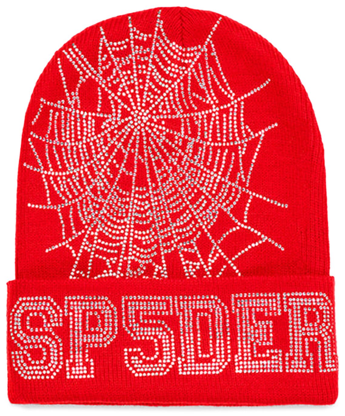 Buy Sp5der Web Beanie 'Red' - U12BN002WBRW | GOAT