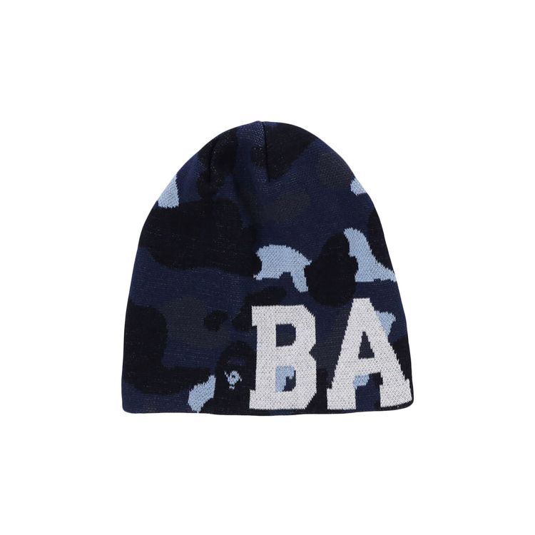 Buy BAPE Color Camo Knit Cap 'Navy' - 1K30 181 001 NAVY | GOAT