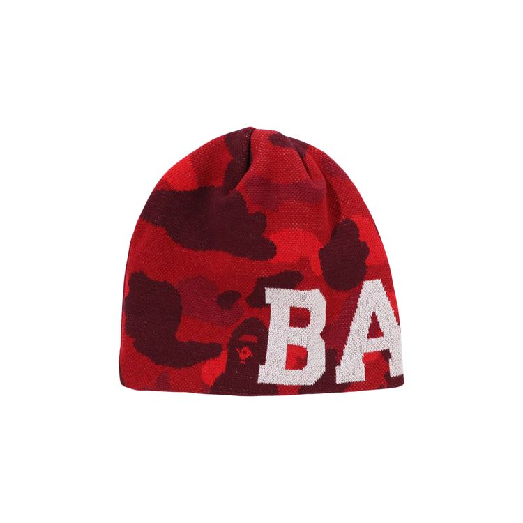 Buy BAPE Color Camo Knit Cap 'Red' - 1K30 181 001 RED | GOAT