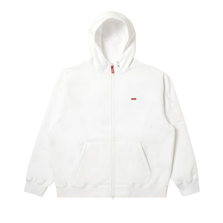 Buy Supreme WINDSTOPPER Zip Up Hooded Sweatshirt 'White' - FW23SW11 ...