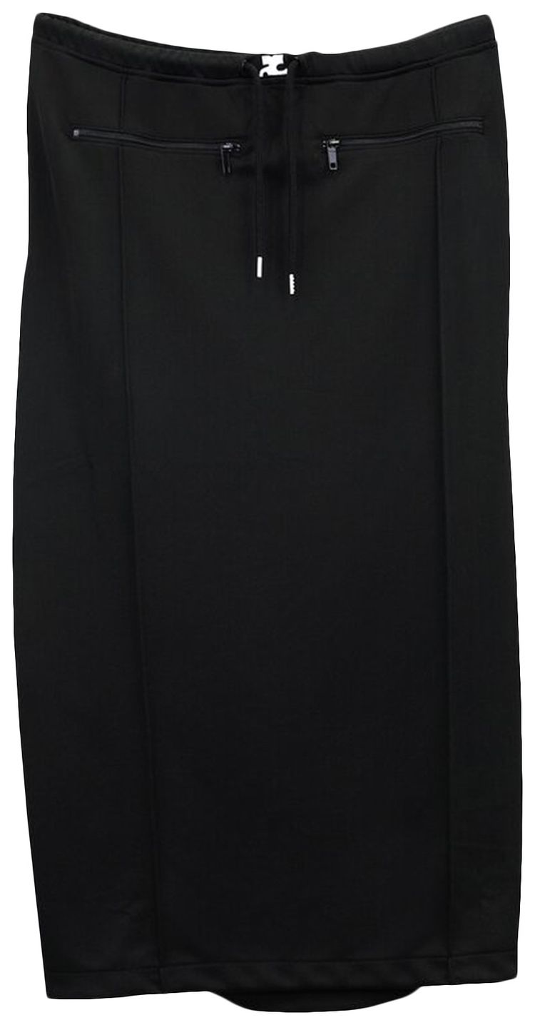Buy Courrèges Tracksuit Interlock Long Skirt 'Black ...