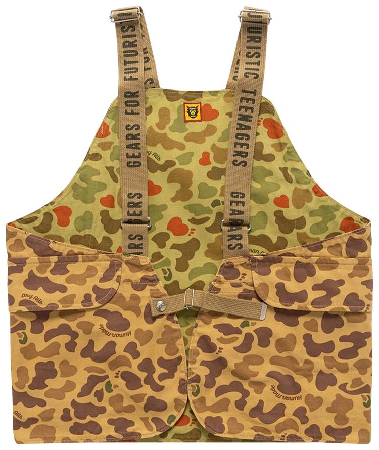 Buy Human Made Duck Camo Reversible Hunting Vest 'Olive Drab ...