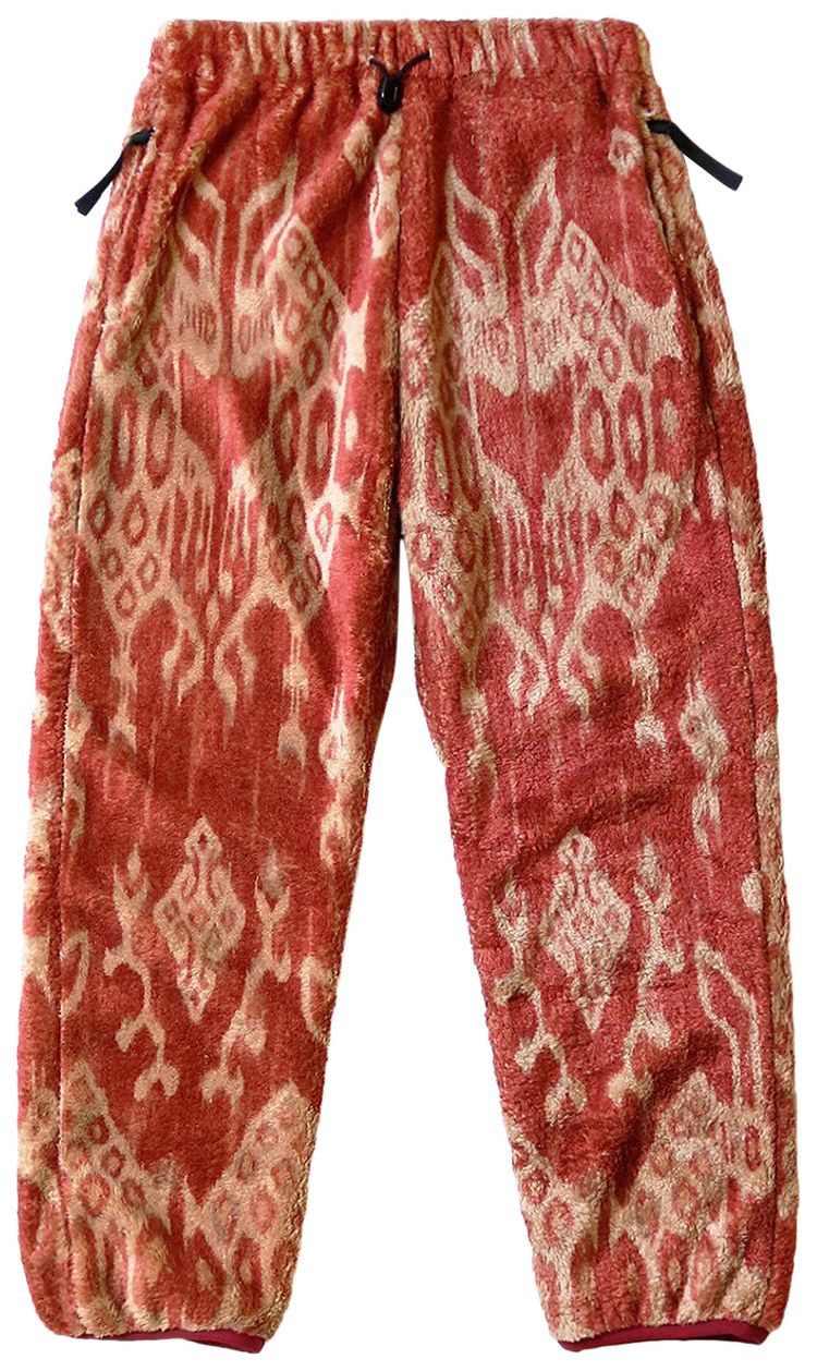 Buy Kapital Java Kasuri Fleece Easy Pants 'Red' - K2110LP097 RED | GOAT