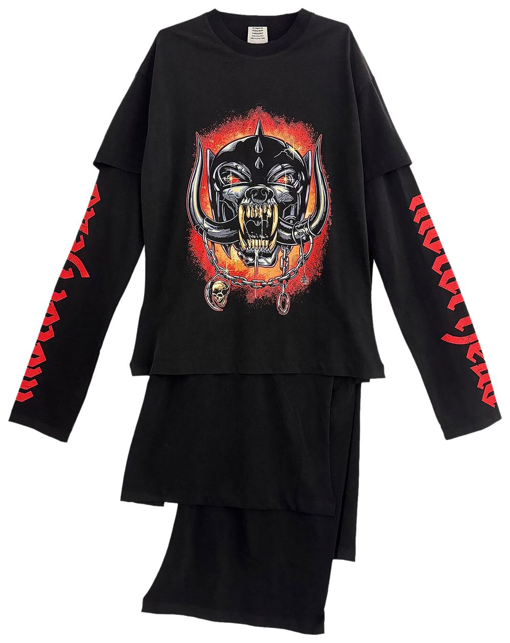 Buy Vetements Motorhead Layered T-Shirt Dress 'Black' - WE64DR430B BLAC ...