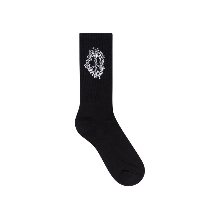 Buy Denim Tears Wreath Sock 'Black' - 502 101 04 | GOAT