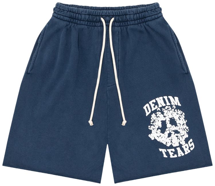 Buy Denim Tears University Shorts 'Navy' - 402 080 NAVY | GOAT
