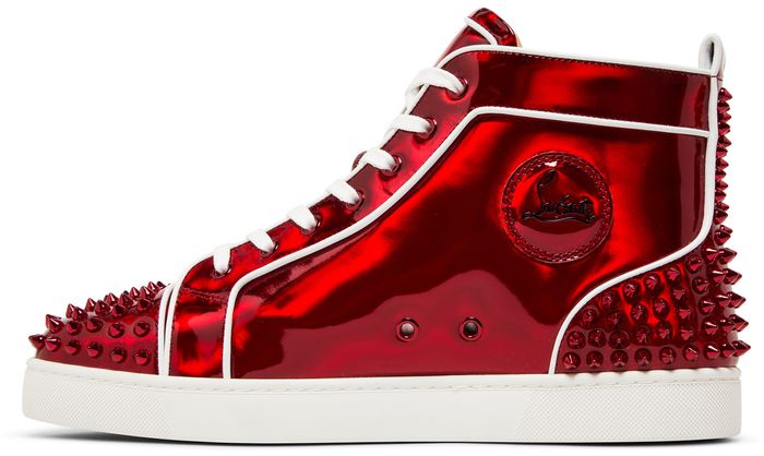 Buy Christian Louboutin Lou Spikes 2 High 'Red' - 3220498 R331 | GOAT