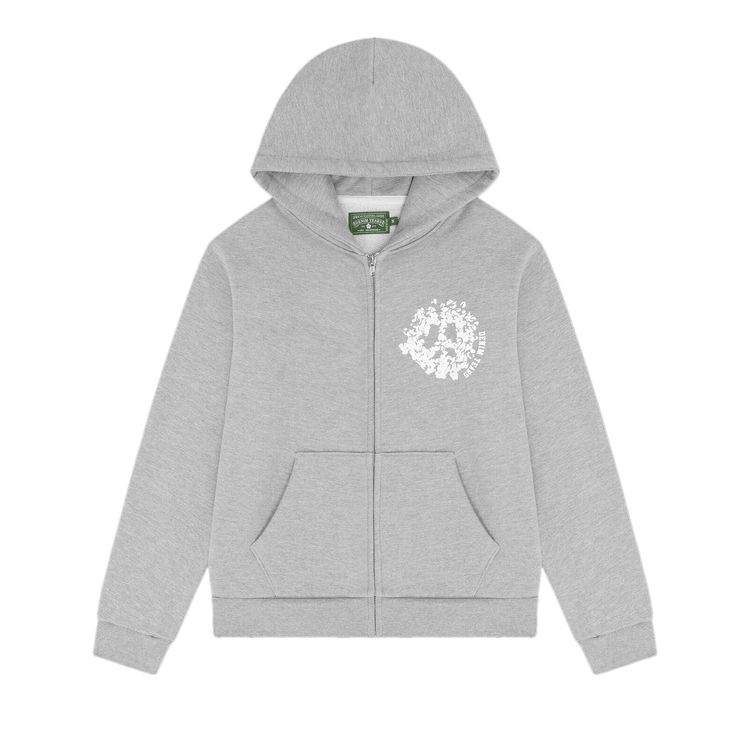 Buy Denim Tears University Zip Hoodie 'Grey' - 201 070 GREY | GOAT