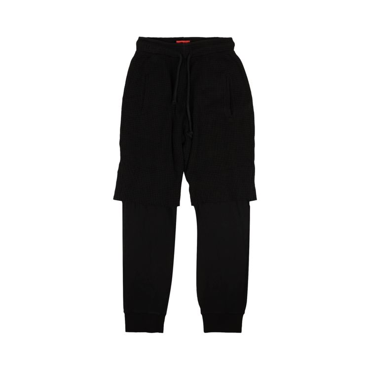 Buy 424 Waffle Knit Double Layer Sweatpants 'Black' - FF9SMT09AP JE037 ...