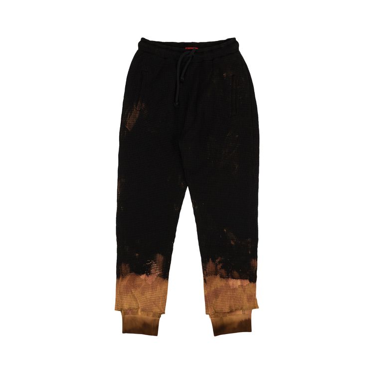 Buy 424 Waffle Knit Double Layer Sweatpants 'Black' - FFOSMT06AP JE037 ...