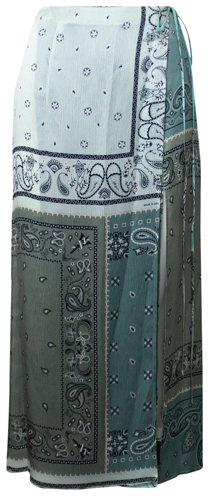 Buy Amiri Bandana Recon Wrap Long Skirt 'Blue' - Y0W07289SC BLUE | GOAT