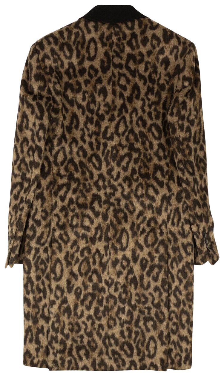 Buy Amiri Leopard Print Single Breasted Coat 'Brown' - MOL002 905 BROW ...