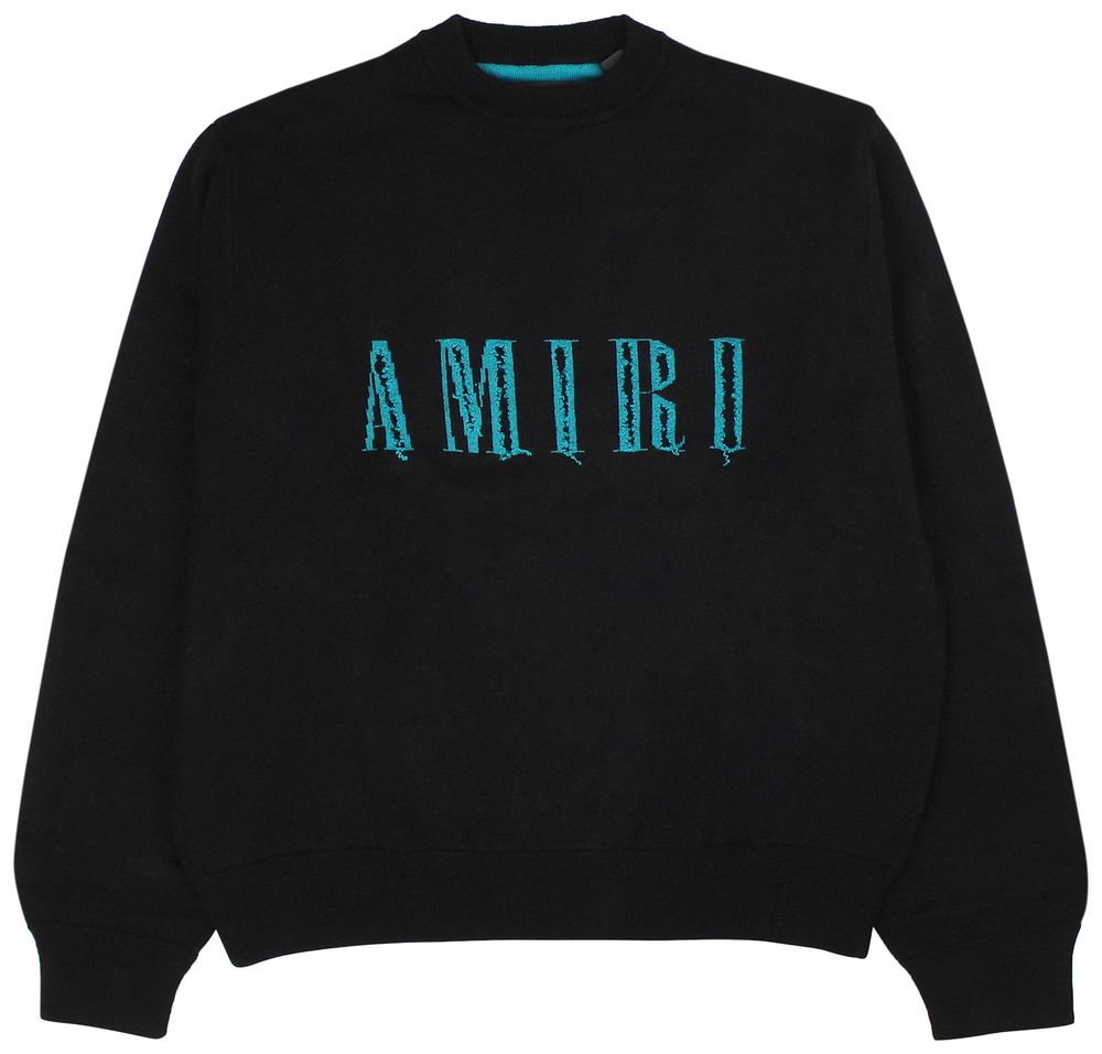 Buy Amiri Logo Hoodie 'Black/Greenadines' - MJH002 001 BLAC | GOAT