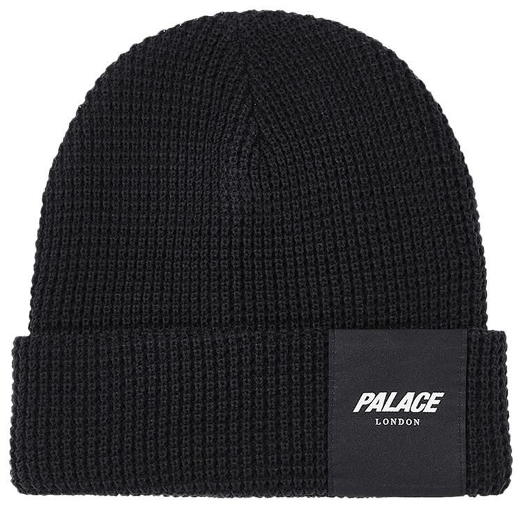 Buy Palace London Waffle Beanie 'Black' - P26BN012 | GOAT