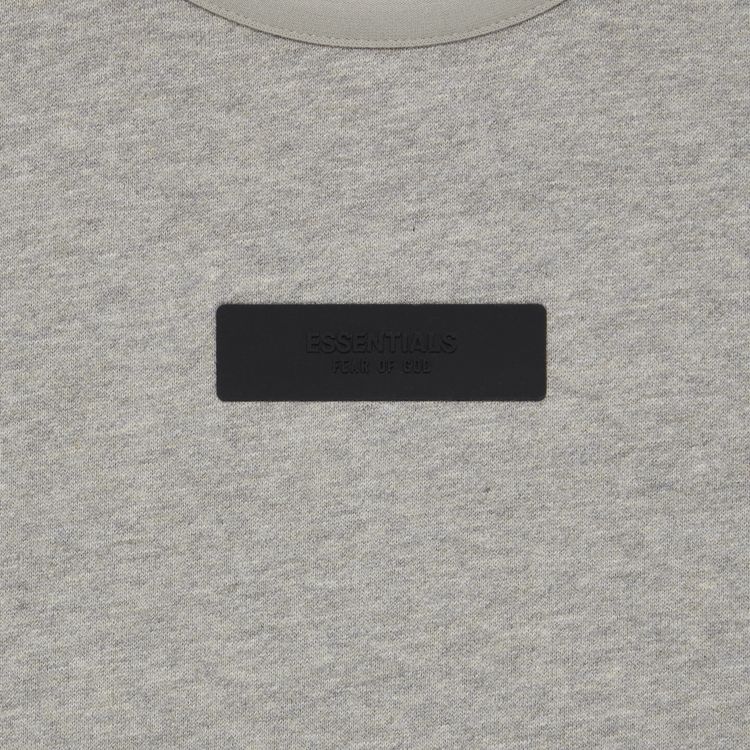 Buy Fear of God Essentials Crewneck 'Dark Heather Oatmeal ...