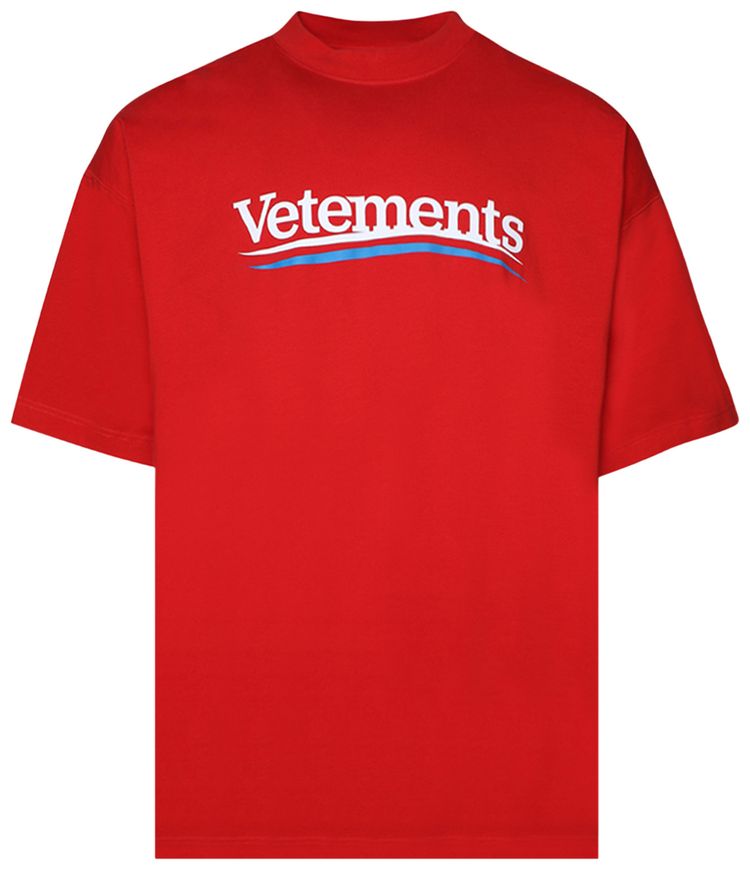 Buy Vetements Campaign Logo T-Shirt 'Red' - UE64TR440R RED | GOAT