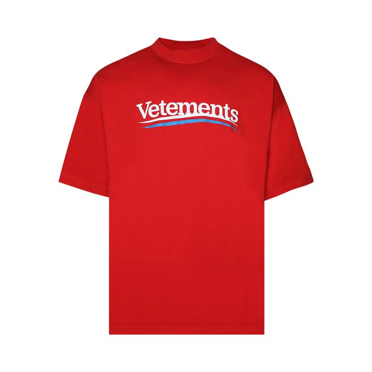 Buy Vetements Campaign Logo T-Shirt 'Red' - UE64TR440R RED | GOAT