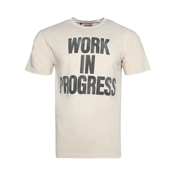 Buy Gallery Dept. Work In Progress Tee 'Antique White' - WIP 1030 ANTI | GOAT