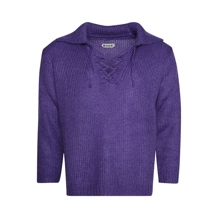 Buy Bode Alpine Pullover 'Purple' - MRS24KT011 PURP | GOAT