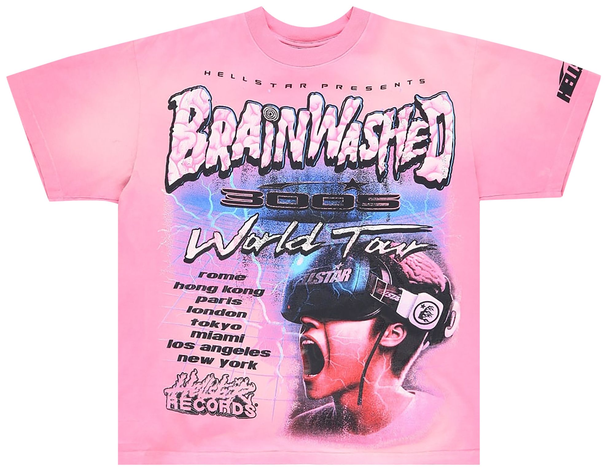 Buy Hellstar Brainwashed T-Shirt 'Pink' - HS T13 PINK | GOAT