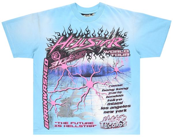 Buy Hellstar Neuron T-Shirt 'Light Blue' - HS T12 LIGH | GOAT