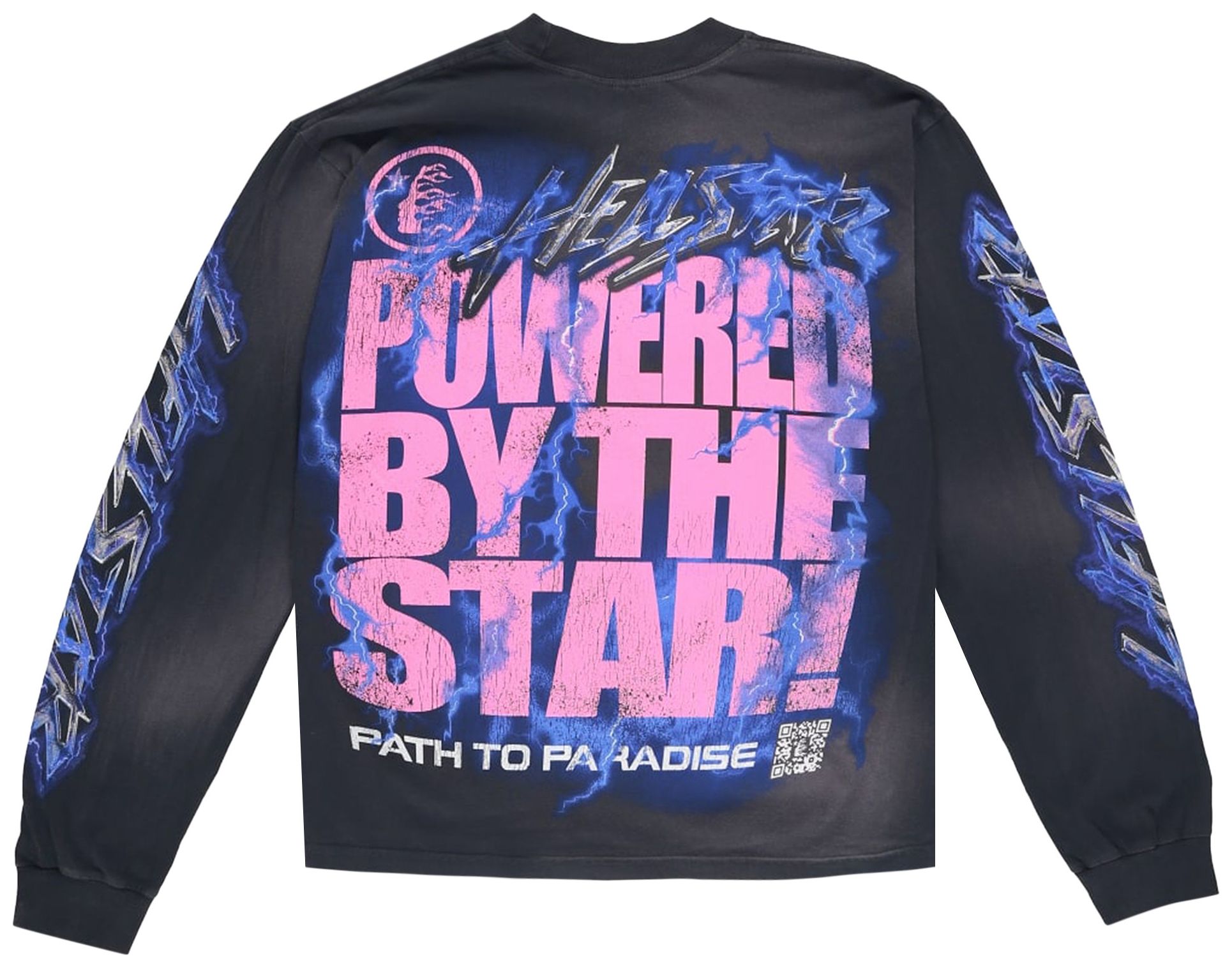 Buy Hellstar Powered By The Star Long-Sleeve T-Shirt 'Black/Purple ...