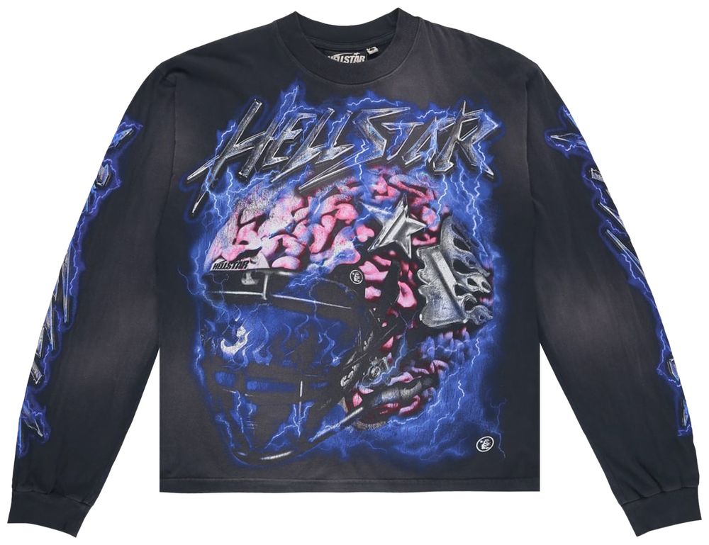 Buy Hellstar Powered By The Star Long-Sleeve T-Shirt 'Black/Purple ...