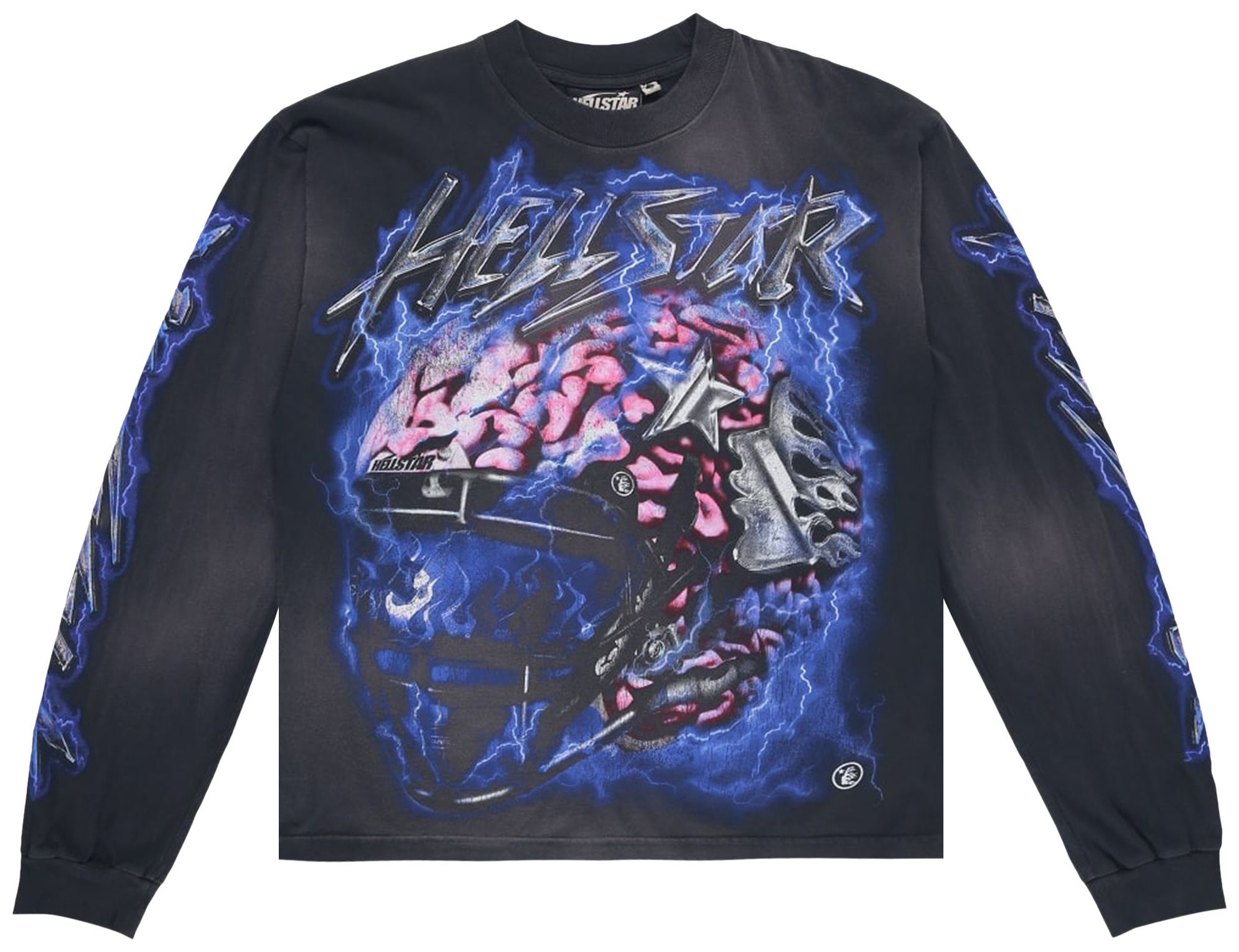 Buy Hellstar Powered By The Star Long-Sleeve T-Shirt 'Black/Purple ...