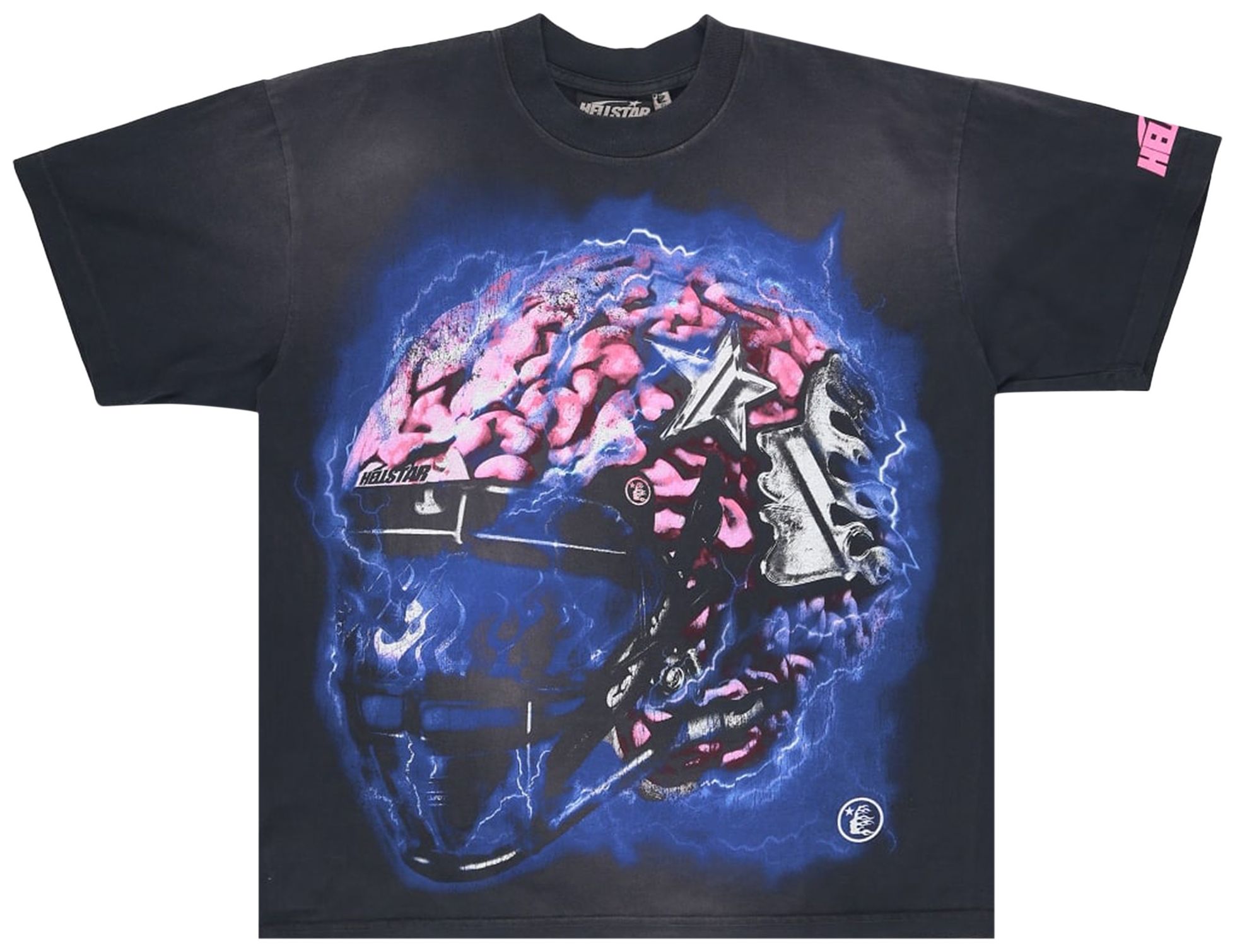Buy Hellstar Powered By The Star T-Shirt 'Black/Purple' - HS T4 BLAC | GOAT