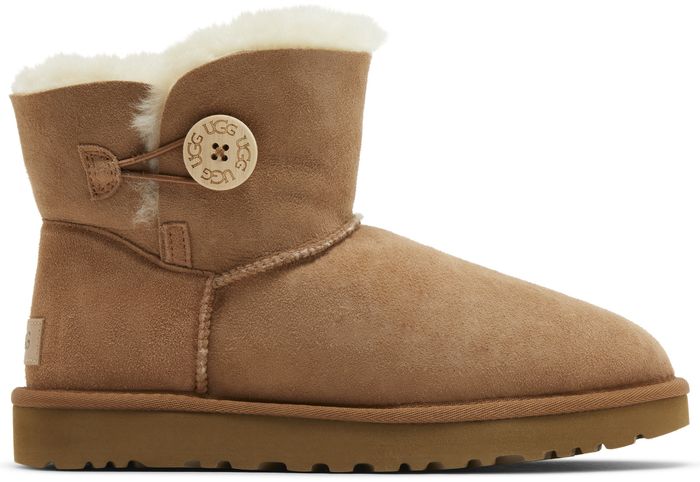 Buy UGG Wmns Mini Bailey Button 2 Boot 'Chestnut' - 1016422 CHE | GOAT