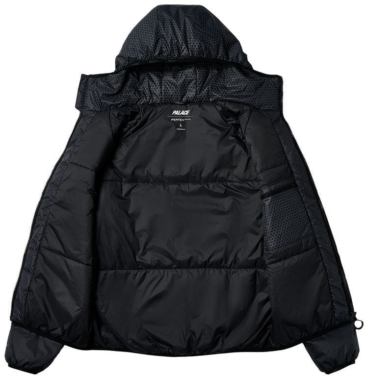Buy Palace Hexagon Pertex Quilted Jacket 'Black' - P26JK017 | GOAT