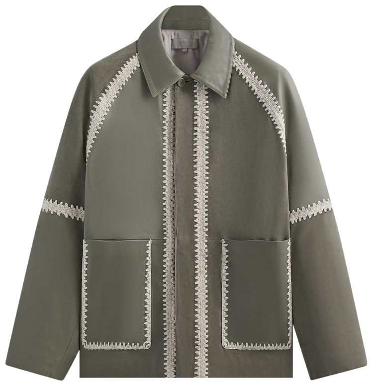 Buy Kith Suede Combo Niko Jacket 'Region' - KHM010542 391 | GOAT