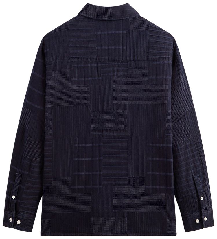 Buy Kith Overdyed Patchwork Jaydin Buttondown 'Ink' - KHM031906 432 | GOAT