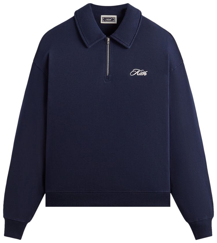 Buy Kith Nelson Quarter Zip Rugby 'Nocturnal' - KHM031907 413 | GOAT
