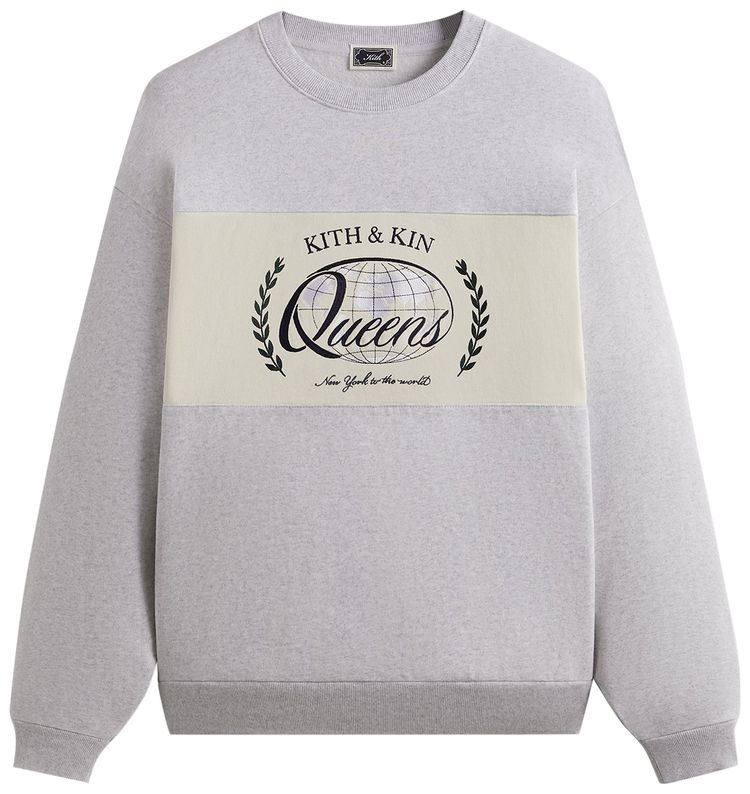 Buy Kith Nelson Rugby Crewneck 'Light Heather Grey' - KHM031891 002 | GOAT