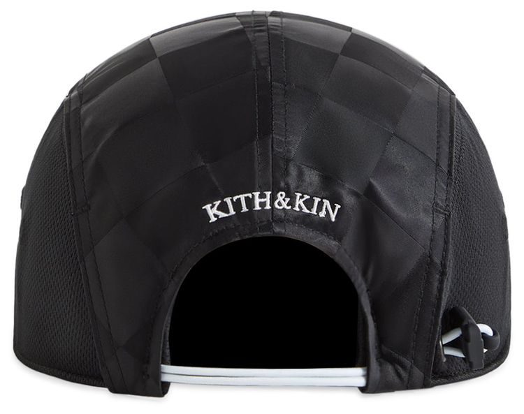 Buy Kith Checkered Satin Griffey Camper Hat 'Black' - KHM050557 001 | GOAT