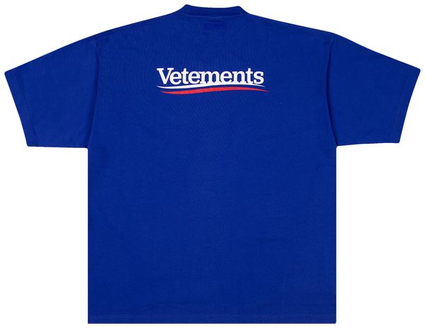 Buy Vetements Campaign Logo T-Shirt 'Royal Blue' - UE64TR440N ROYA | GOAT