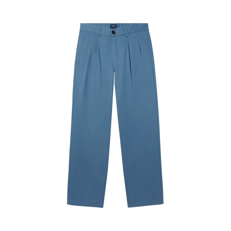 Buy Noah Twill Double-Pleat Pants 'Slate' - P095SS24 SLAT | GOAT