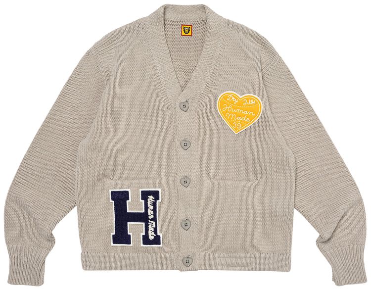 Buy Human Made Low Gauge Knit Cardigan 'Grey' - HM27CS036 GREY | GOAT