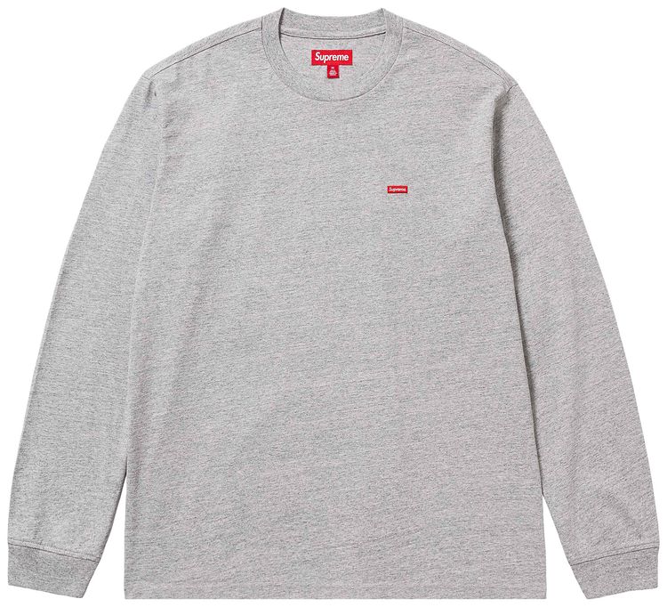 Buy Supreme Small Box Long-Sleeve Tee 'Heather Grey' - SS24KN17 HEATHER ...