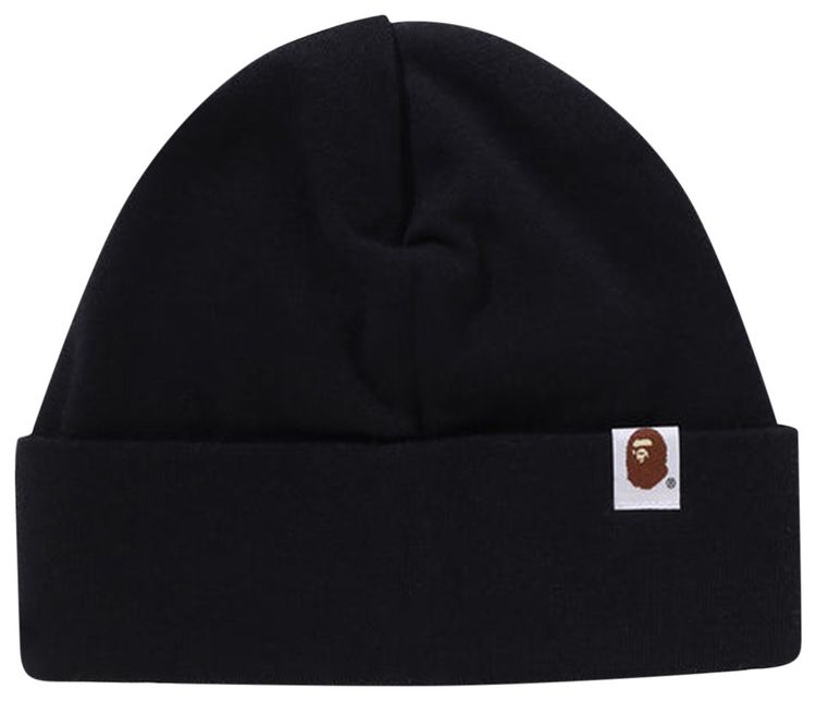 Buy BAPE Silicon Ape Head Knit Cap 'Black' - 1K30 181 006 BLACK | GOAT