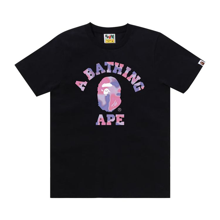 Buy BAPE Liquid Camo College Tee 'Black/Purple' - 1K30 210 028 BLACK ...
