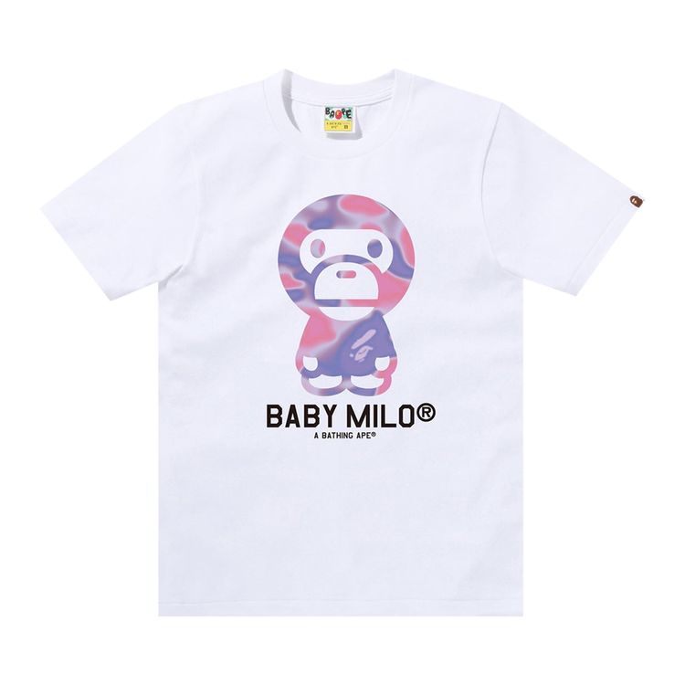 Buy BAPE Liquid Camo Baby Milo Tee 'White/Purple' - 2K30 210 007 WHITE ...