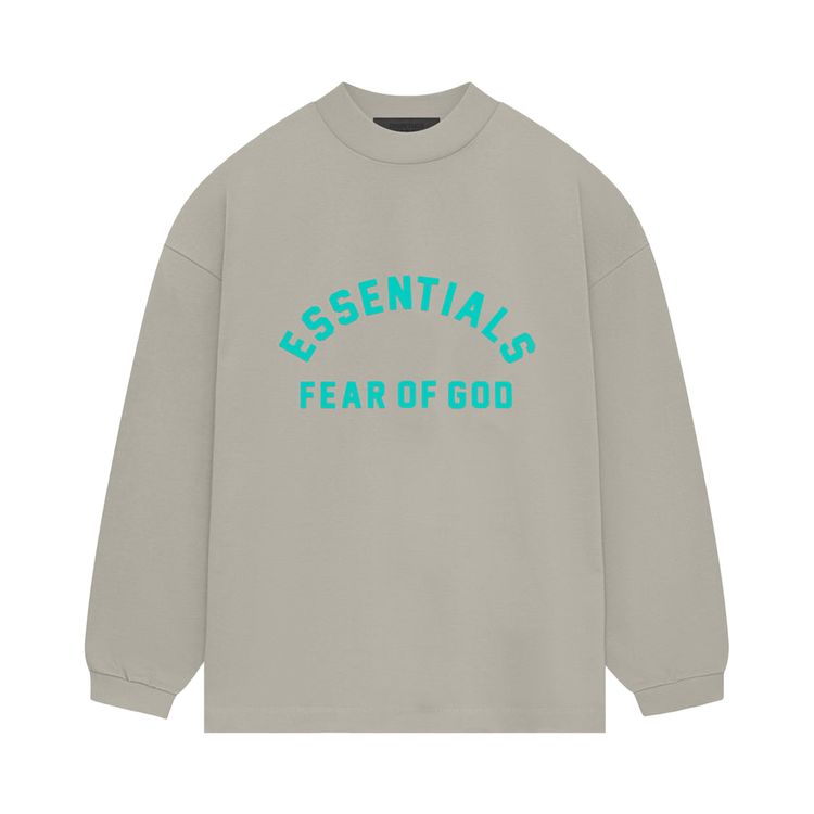 Buy Fear of God Essentials Heavy Jersey Long-Sleeve T-Shirt 'Seal ...